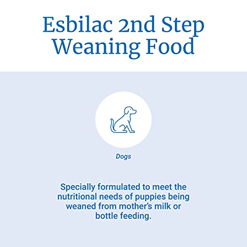 PetAg Esbilac 2nd Step Puppy Weaning Food - With Natural Milk Protein, Vitamins, and Minerals for 4-8 Week-Old Puppies - 14 oz Powdered Mix