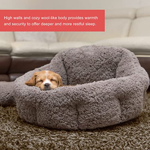 Best Friends by Sheri OrthoComfort Deep Dish Cuddler in Ilan Gray Jumbo Dog Bed