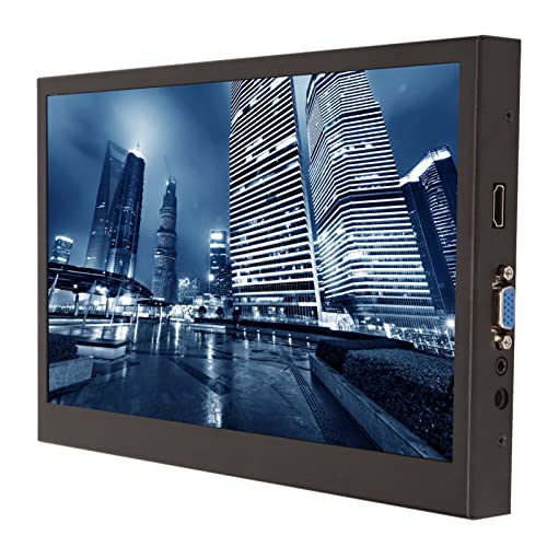 ciciglow 11.6 inch Portable Monitor, 1920 x 1080 IPS VGA HDMI Computer Display, Support Wall Mounted and Desktop Installation, for Computer, Automation Equipment Display, etc.(US)
