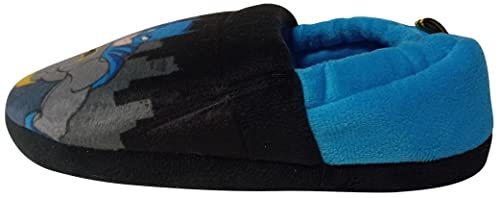 DC Comics Boy's Batman Plush Slippers (Black/Blue, Numeric_5)