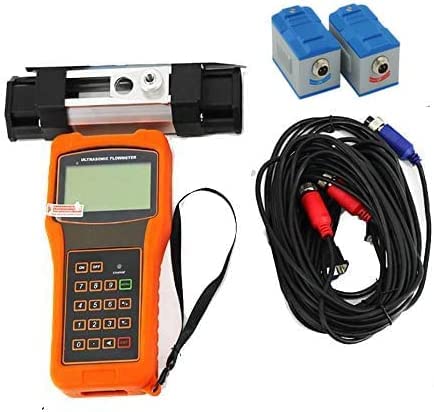 CNYST Ultrasonic Flow Meter Liquid Flowmeters with TS-2 Small Size Transducer and HS Small Bracket Pipe Diameter DN25 to 100mm Max Liquid Temperature 90 Degrees Celsius