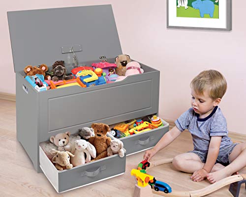 Up and Down Toy and Storage Box with 2 Basket Drawers