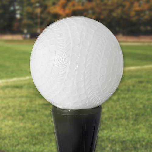 Franklin Sports Plastic Baseballs - Practice Plastic Baseballs for Kids - Solid Plastic Balls for Hitting - Pack of 8 (70mm), White (14938P6)