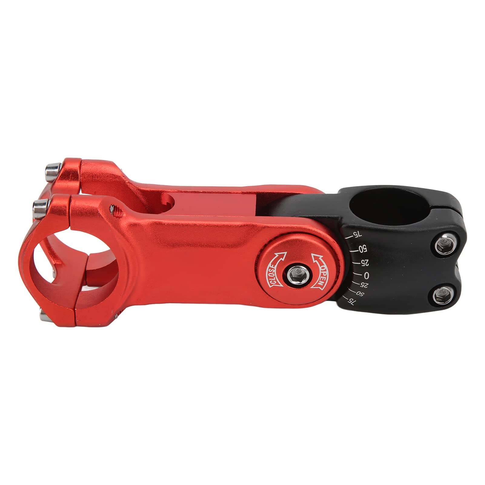 Bike Stem, Comfortable Riding Heavy Duty Reduce Pressure Adjustable Handlebar Extender Aluminum for Road Bike(31.8 * 110)