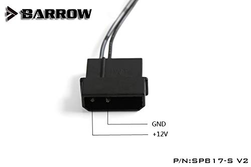 Barrow Aurora PWM Control Speed 17W Pump with Acrylic Cover and Metal housing kit - Black