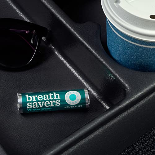 BREATH SAVERS Wintergreen Sugar Free Breath Mints Rolls, 0.75 oz (24 Count)