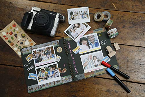 Fujifilm Instax Wide 300 Instant Film Camera (Black) (Renewed)