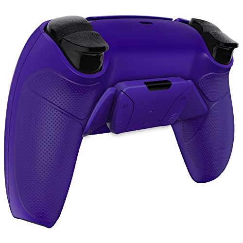 eXtremeRate Galactic Purple Rubberized Grip Programable RISE4 Remap Kit for PS5 Controller BDM-010 BDM-020, Upgrade Board & Redesigned Back Shell & 4 Back Buttons for PS5 Controller -NO Controller