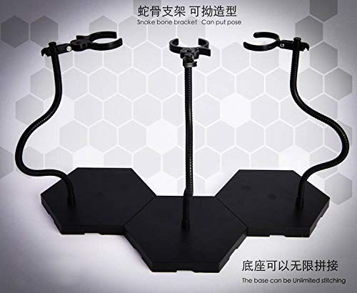 Lmzauet 1/6 Scale Figure Display Dynamic Stand Base can be Spliced Holder for 12" Dolls Action Figures