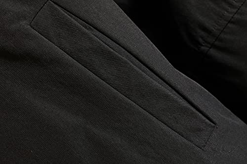 GURUNVANI Men’s Hooded Windbreaker Jacket Zip Up Patchwork Hoodie Anorak