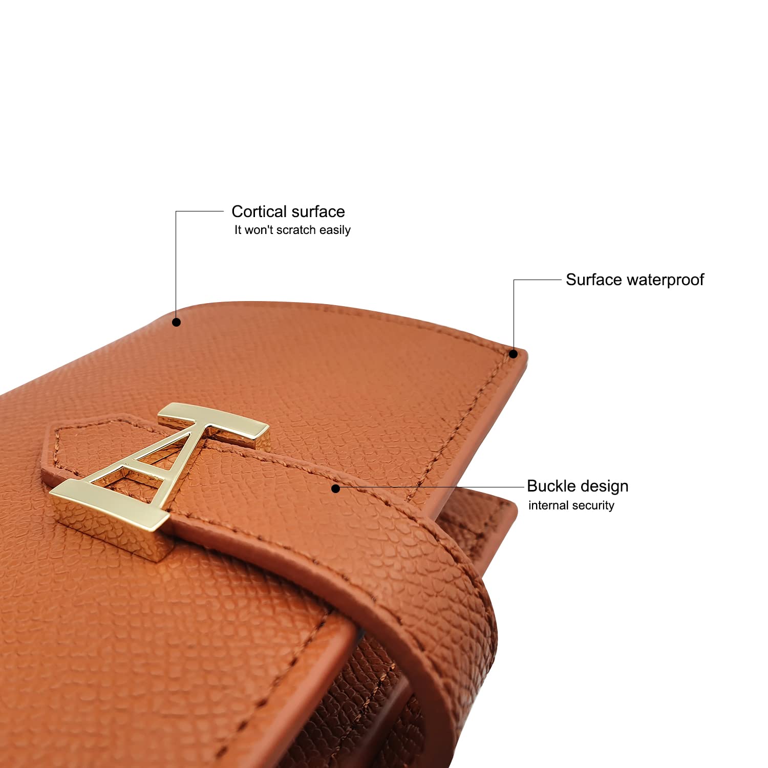 Aphrona | Women Wallet | Soft Leather Designer Bifold | Multi Card Organizer Lady Clutch | Orangeā¦