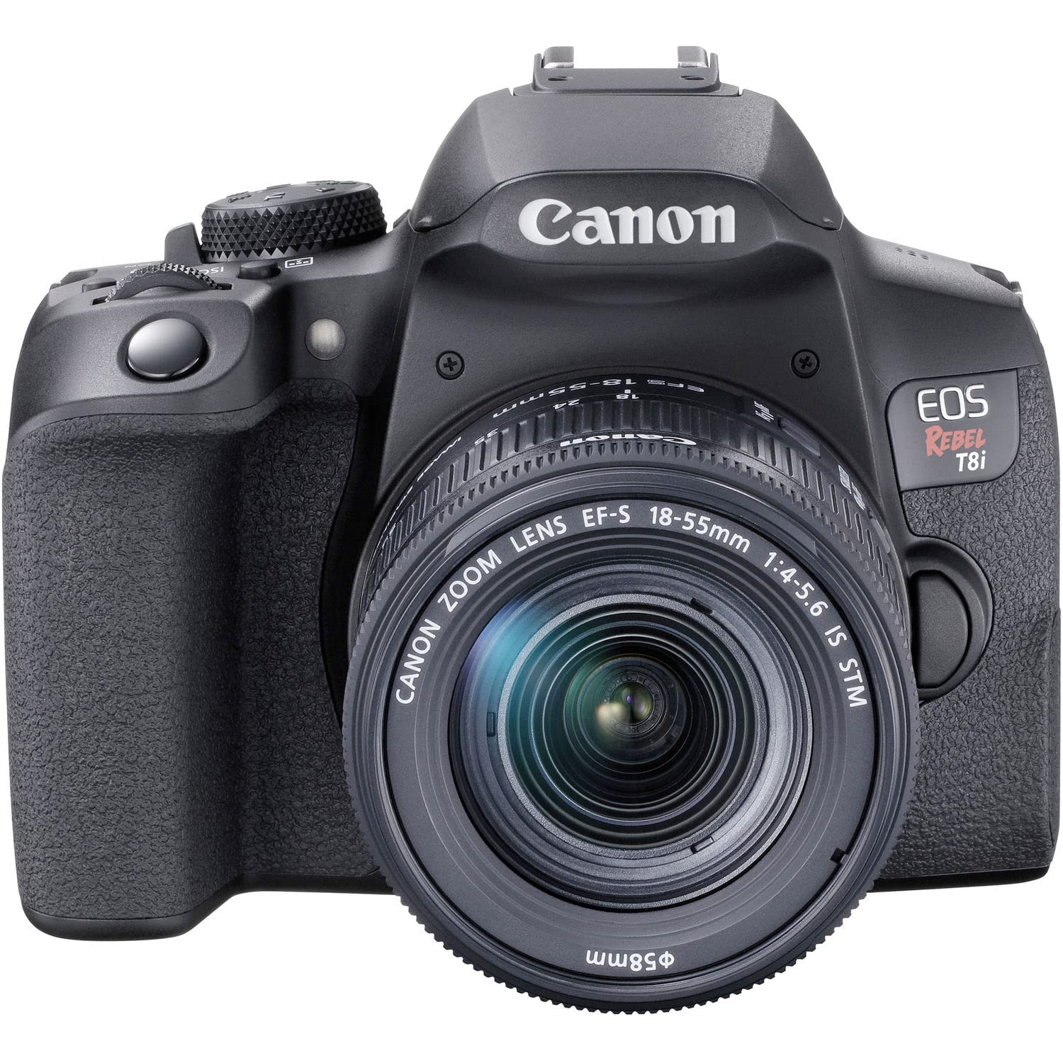 Camera Bundle for Canon EOS Rebel T8i DSLR Camera with EF-S 18-55mm f/4-5.6 is STM Lens and Accessories Kit (64GB, Hand Grip Tripod, Flash, and More)