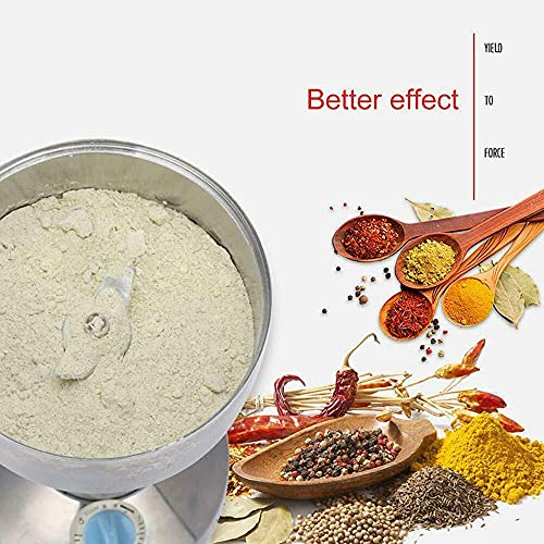 Samger 70-300 Mesh Electric Grain Miller Grinder 700g 1800W Stainless Steel High Speed Spice Grinder Pulverizer 28000RPM Commercial Powder Machine for Coffee Bean Nut Herb Wheat Pepper