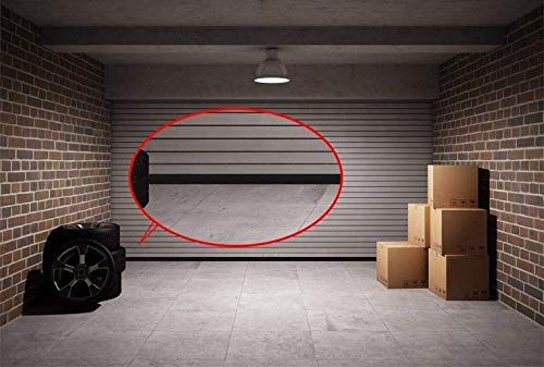 Garage Door U-Bottom Weather Stripping Kit Rubber Seal Strip Replacement, Universal Sealing Professional Grade T Rubber,5/16" T Ends, 3 3/4" Width X 20 Feet Lenth (Black)