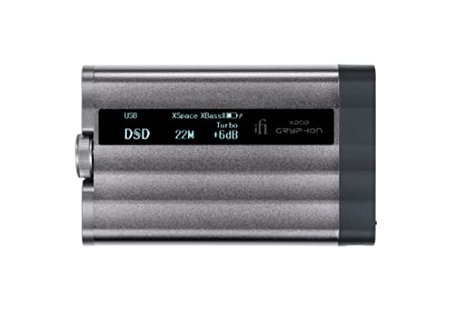 iFi xDSD Gryphon - Ultra-Res Portable Balanced DAC & Headphone Amplifier - INPUTS: Bluetooth 5.1 / USB-C/S-PDIF / 3.5mm SE / 4.4mm Bal