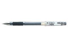 Pilot Hi-tec-c Gel Rolling Ball Pens, Ultra Fine Point,rubber Grip Type,-0.3mm-black Ink-value Set of 3