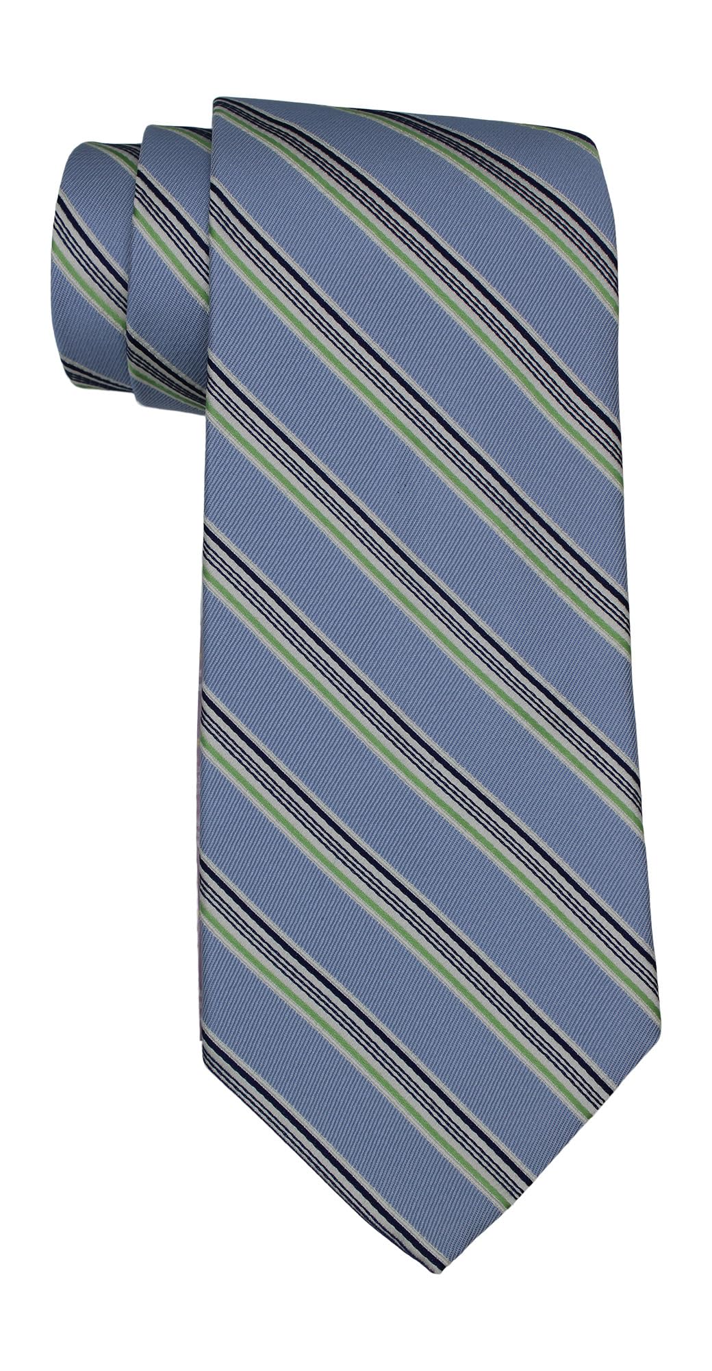 Brooks Brothers Irregular Blue Striped Luxury Tie