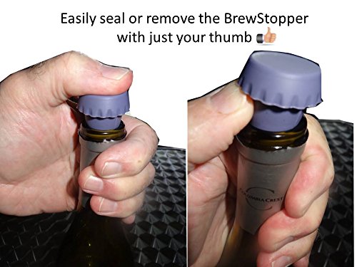 Brew Stopper 6 Pack Ideal Wine Stopper Beer Stopper Spirt Compare to Rabbit Wine Stopper champagne stopper Model: BStop6 (Home & Kitchen)