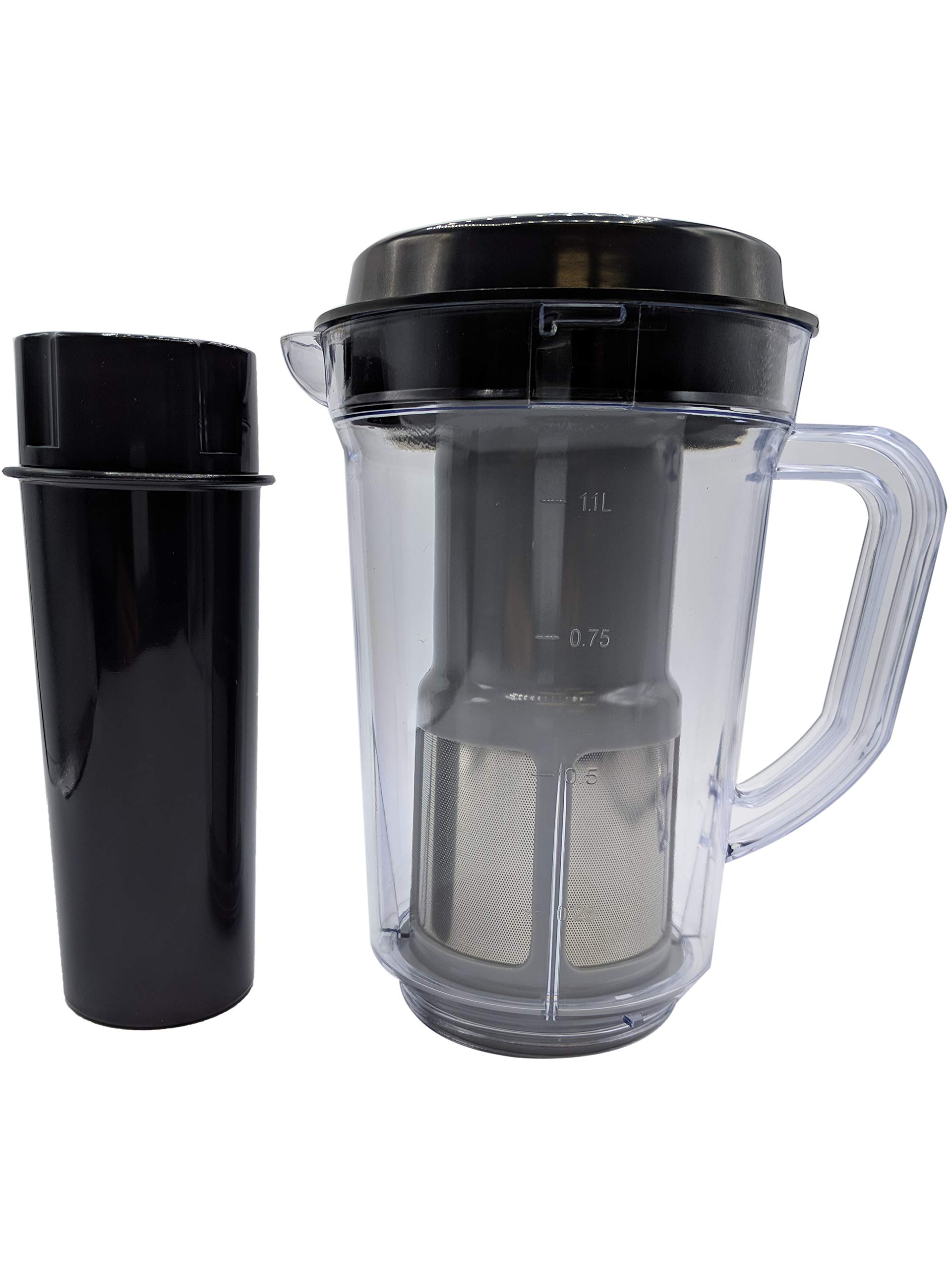 Blendin Replacement Fruit and Vegetable Juicer Attachment Pitcher Jar, Compatible with Magic Bullet Blender MB-1001, MB-1001B, MBR-1101, MBR-1701, MBR-1702, MBR-0301 Blender