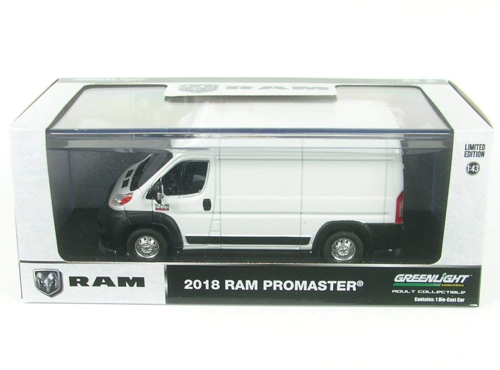Greenlight 86152 1: 43 2018 Ram Promaster 2500 Cargo High Roof - Bright White - New Tooling, Multi