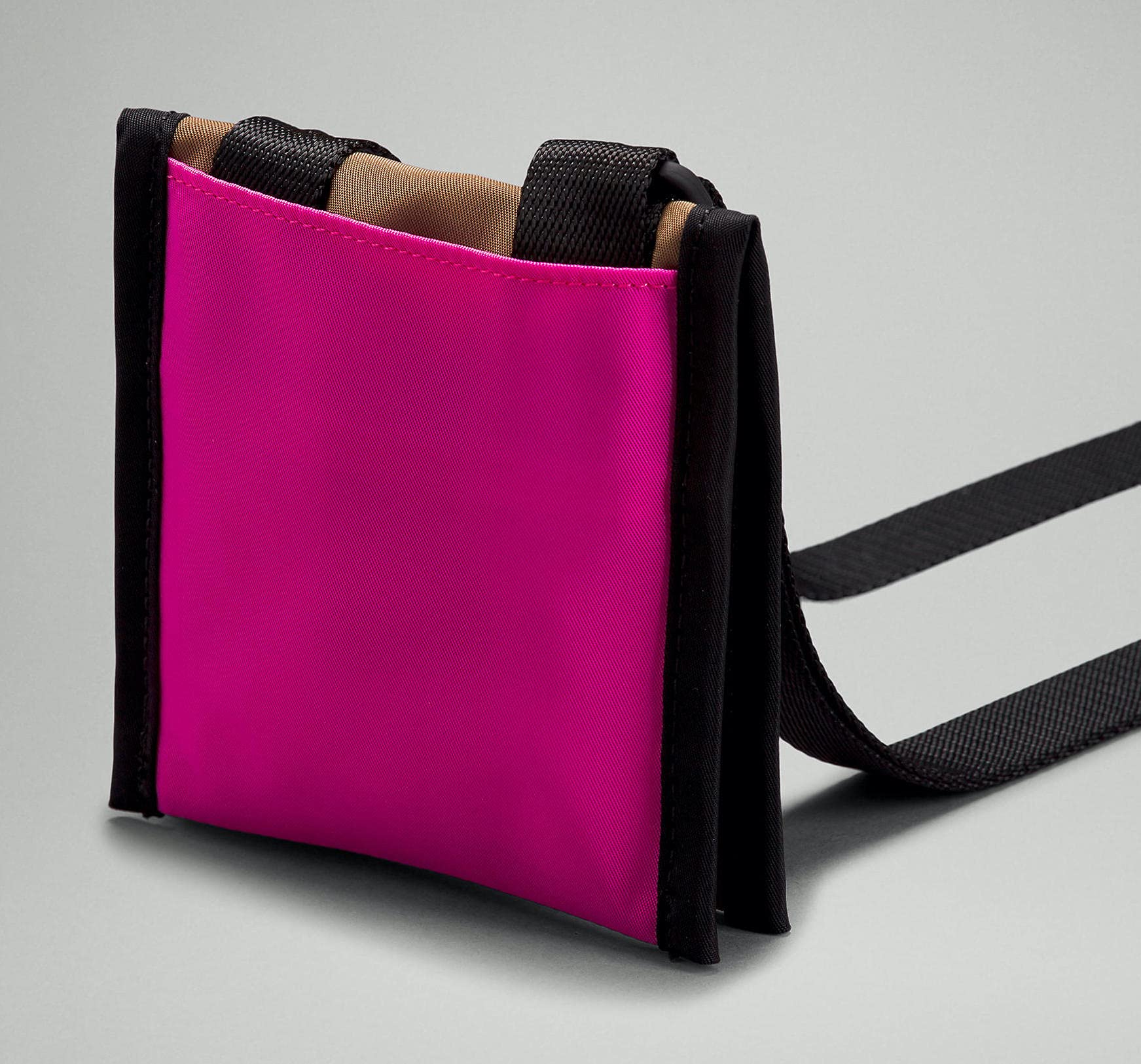 Lululemon Athletica Ever Ready Crossbody Wallet (Sonic Pink/Cacao/Black)
