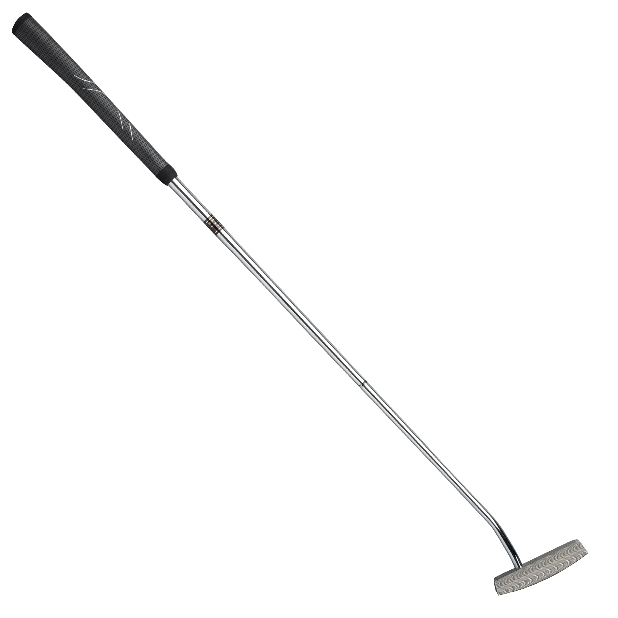 Bell H-360 Half-Offset CNC Milled Standard Blade Golf Putter + Winn Dri-Tac Dark Gray Midsize Grip (Left, 38)