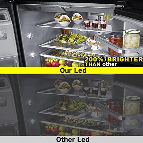 Gurtice New Upgraded 5 Pack WR55X11132 WR55X25754 LED Light for GE Refrigerator Replace WR55X30602 WR55X26486 PS4704284 3033142 EAP12172918 AP6261806
