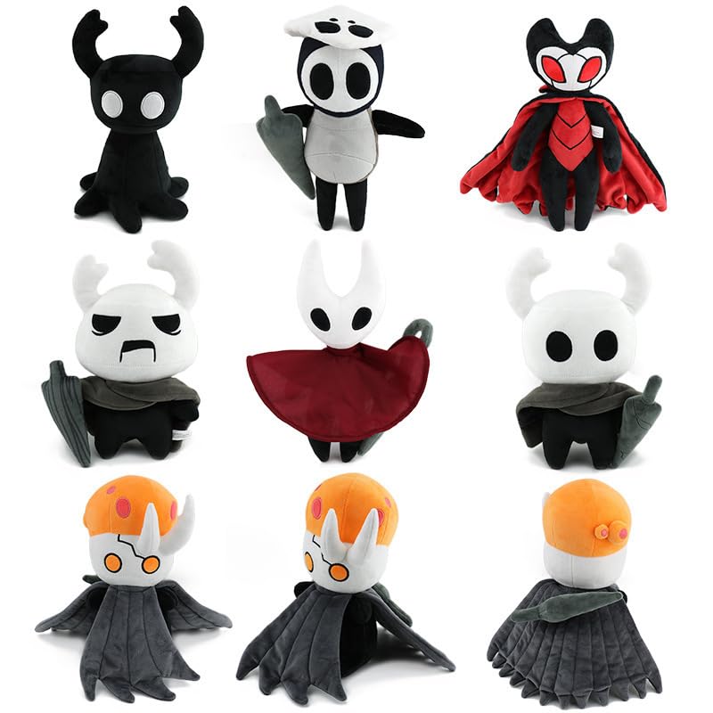 Géneric 12 inch Plush Pillows Plush Related Toys Doll Home Sofa Decor Adornment Birthday Party Gift for Game Hollow Knight Hornet Grub Backpack Broken Radiance Quirrel (Quirrel)