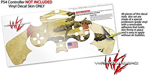 WraptorSkinz Vinyl Decal Skin Compatible with Sony PS4 Controller PlayStation 4 Original Slim and Pro Bonsai Sunset (Controller NOT Included)