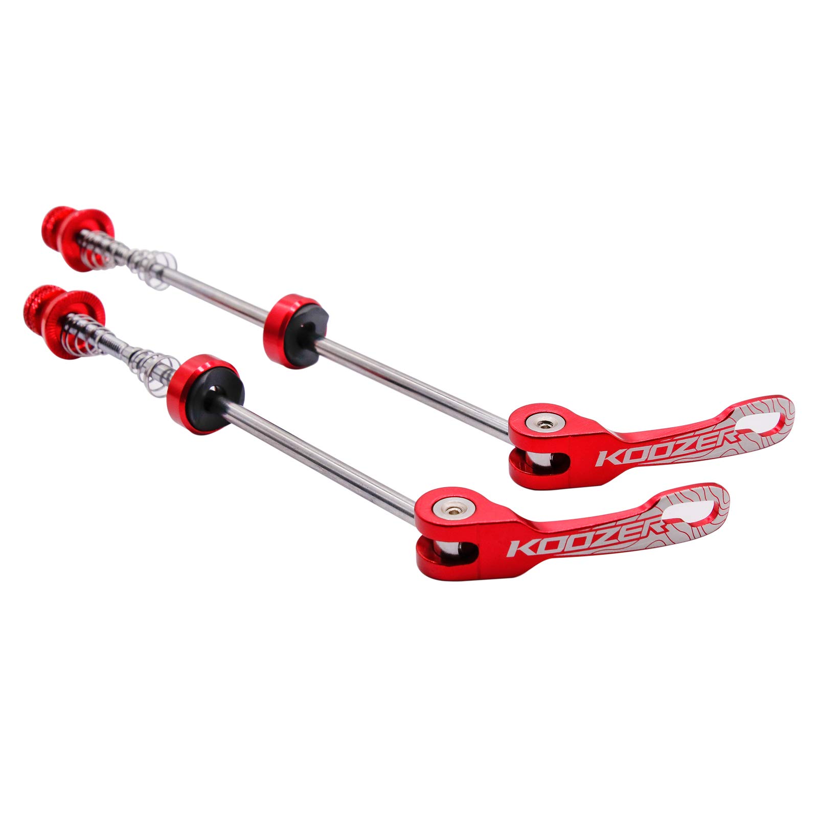 BestPartsCom Bicycle QR Skewer Set Quick Release Axle 100mm/135mm 94g Superlight Red for MTB Mountain Bike