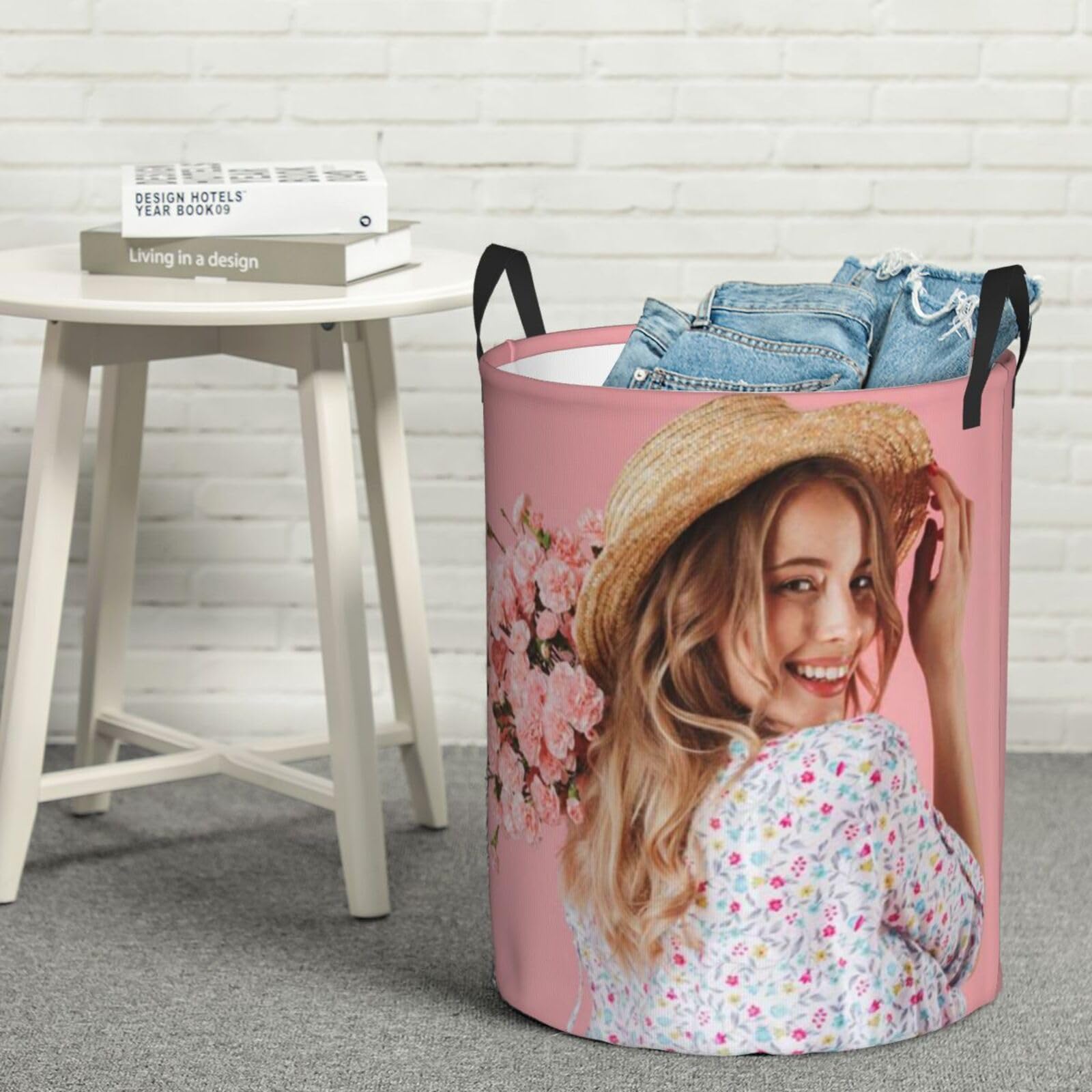 Custom Laundry Hamper For Kids Adults Personalized Dirty Clothes Large Storage Basket Collapsible Customized Waterproof Laundry Baskets With Handle For Bathroom Living Room Bedroom Home