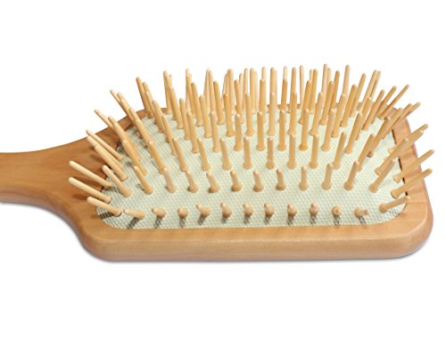 Mars Professional Mane and Tail Wood Pin Brush for Horses, Wooden Pins, Wooden Handle, Made in Germany