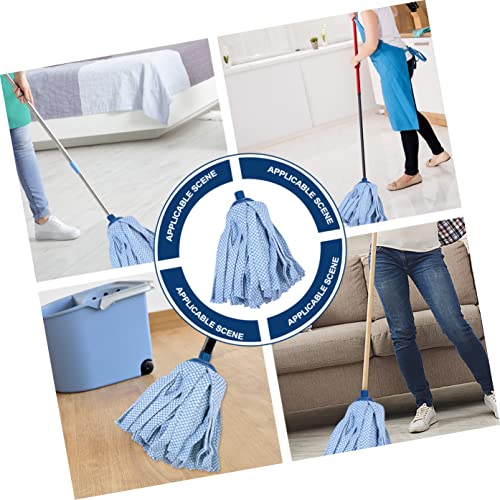 Cabilock 4 Pcs Mop Replacement Head Mop Heads Commercial Cotton Floor Cleaning Mop Head Microfiber Cloth Mop Refill Wet Mop Head Accessories Practical Mop Cloth Filler Care