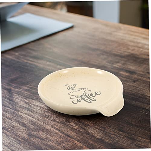 Cabilock 4 Sets Ceramic Spoon Rest Coffee Mug Spatula Holder Kitchen Spoon Rest Stove Spoon Holder Coffee Cups Ceramic Scoop Rest for Daily Use Scoop Holder for Kitchen Coffee Spoon Rest