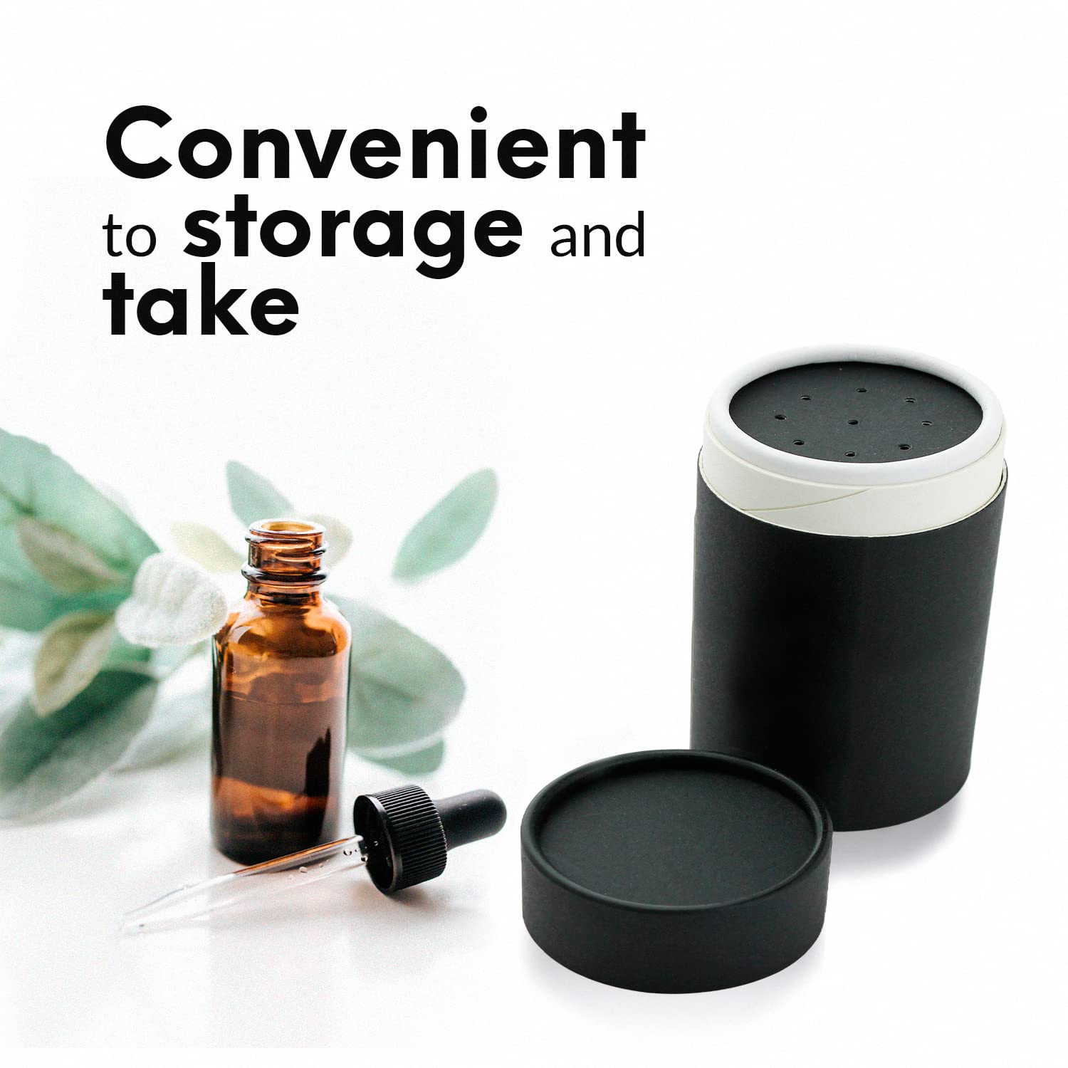 UTILE Powder Shaker Paperboard Cardboard 2 Oz Kraft Cylinder Tube with Lid β Empty Paper Sifter Containers for Storage Coffee Cosmetic Crafts (Black and Brown, 8 Pack)