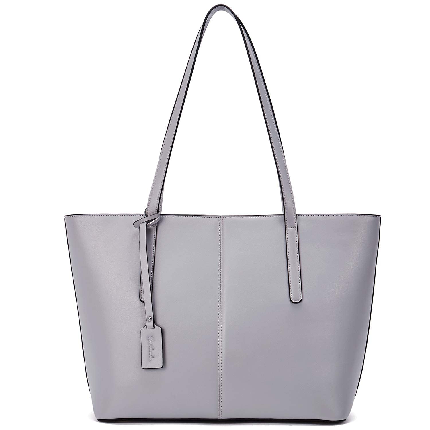 BOSTANTEN Women Handbag Genuine Leather Tote Shoulder Purses Bundle with Leather Wallets for Women RFID Blocking Zip Around Credit Card Holder