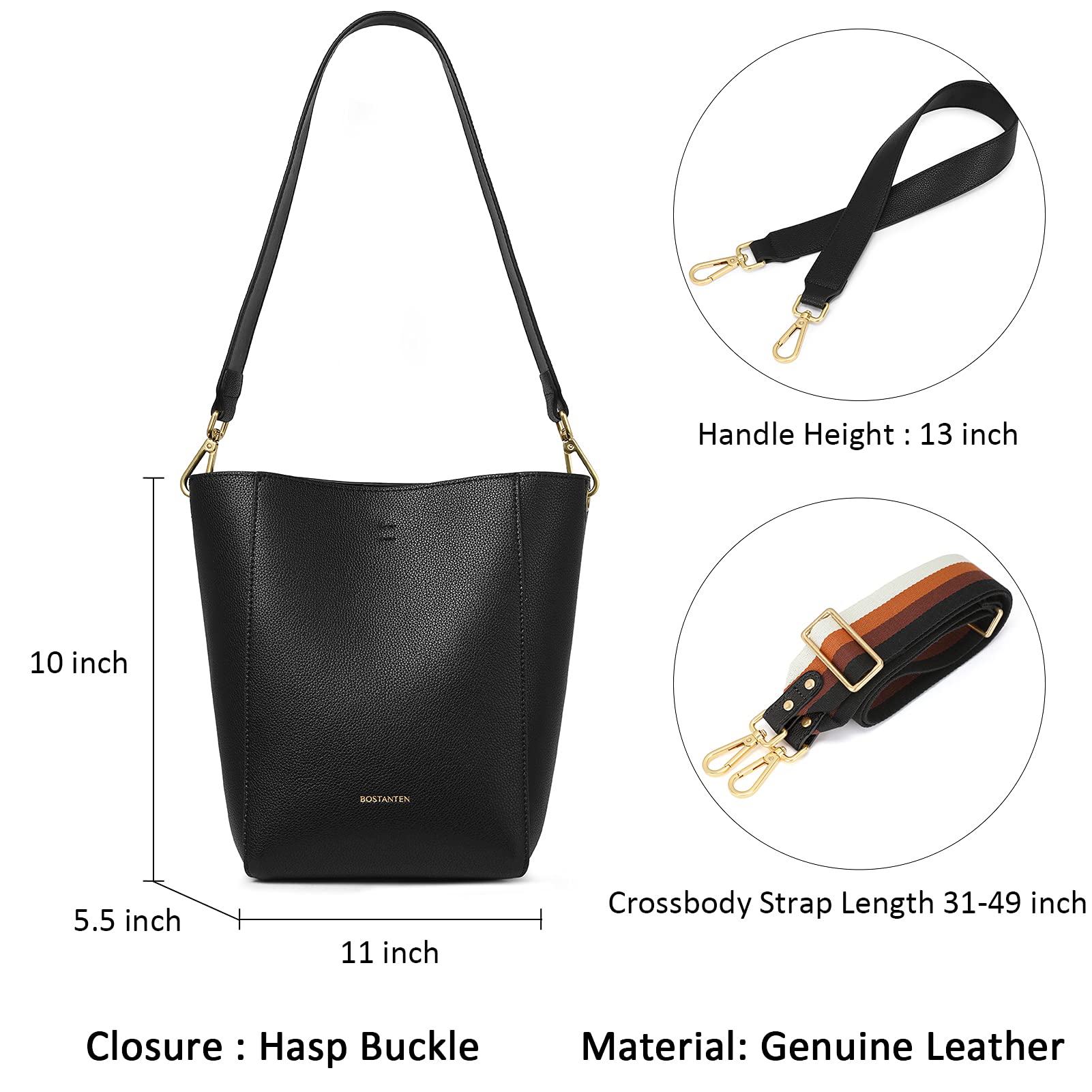 BOSTANTEN Womens Leather Wallets RFID Bundle Women's Leather Handbags
