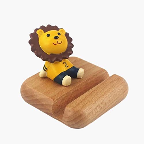Cute Cell Phone Stand, Wood Animal Phone Stand, Cell Phone Holder for Desk Decoration Universal (Elephant)