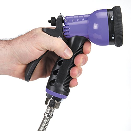 Master Equipment 6-in-1 Spray Hoses ā Versatile, Brightly Colored Hoses for Use in Pet Grooming Shops - 60", Purple