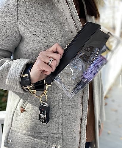 KEYPER Clear Bag (IT BAG Luxe) Transparent Small Travel Purse for Women Clear Clutch Women Purses & Handbags-Without Wristlet