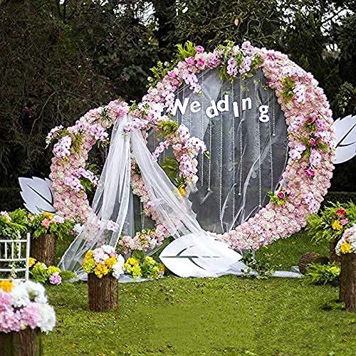 Blooming Paradise Artificial Fake 5Flowers Plants Silk Hydrangea Arrangements Wedding Bouquets Decorations Plastic Floral Table Centerpieces Home Kitchen Garden Party Festival Bar DIY (Light Pink)