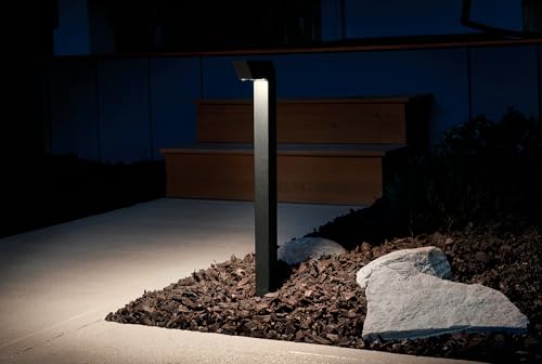 Kichler 12V LED Right Angle Path Light Textured Black 22.00x5.75x1.50