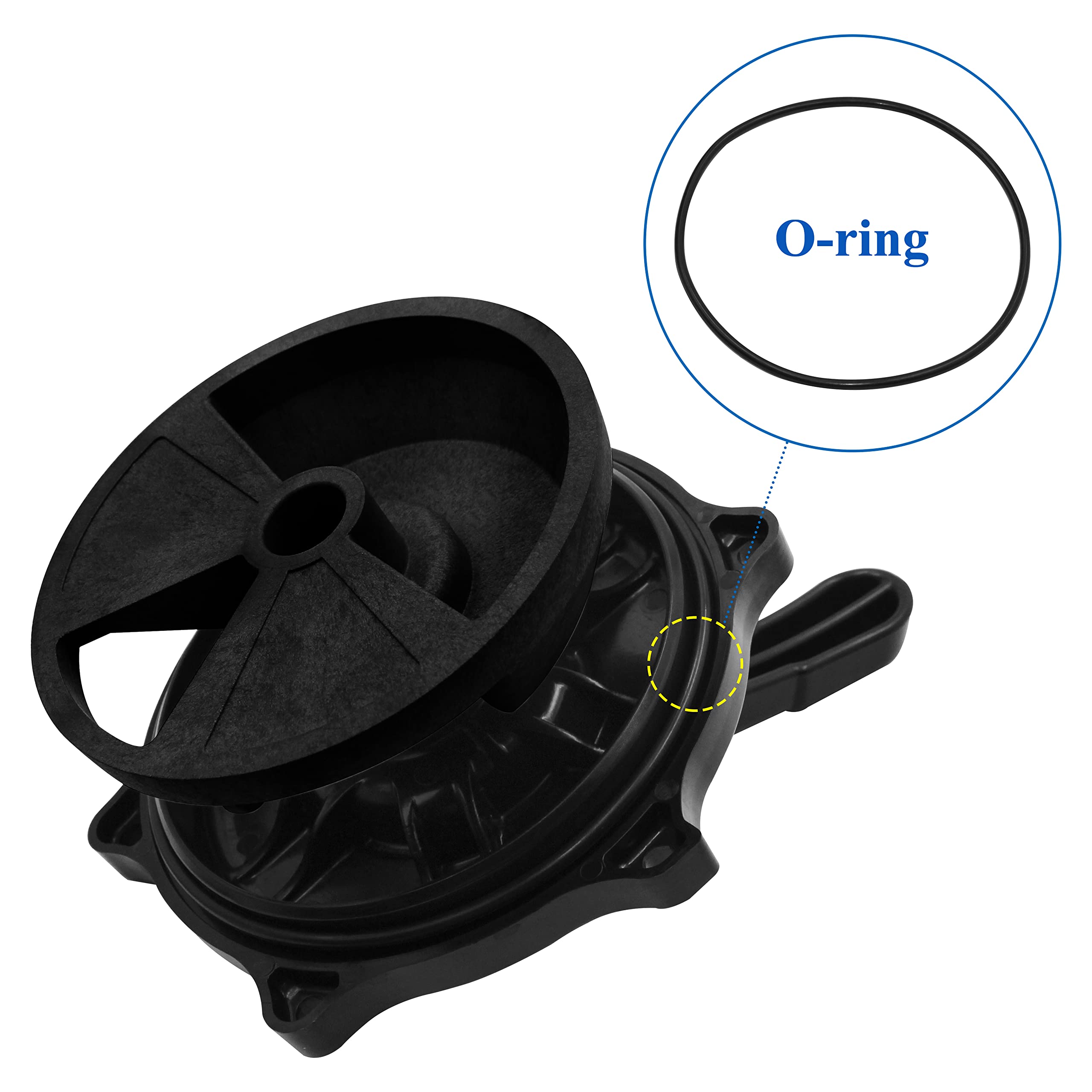 Byenins SPX0710XBA17 Key Cover and Handle Assembly Replacement for Hayward SPX0710X32,SP0710X62,with Gasket and O-Ring.