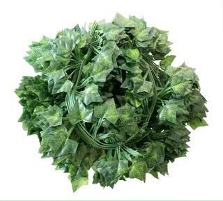 PrettyMoon Artificial Ivy Fake Greenery Leaf Garland Plants Vine Foliage Flowers Hangingfor Home Kitchen Garden Office Wedding Party Wall Decoration(5 Pack,7.5ft,36leaves Each)