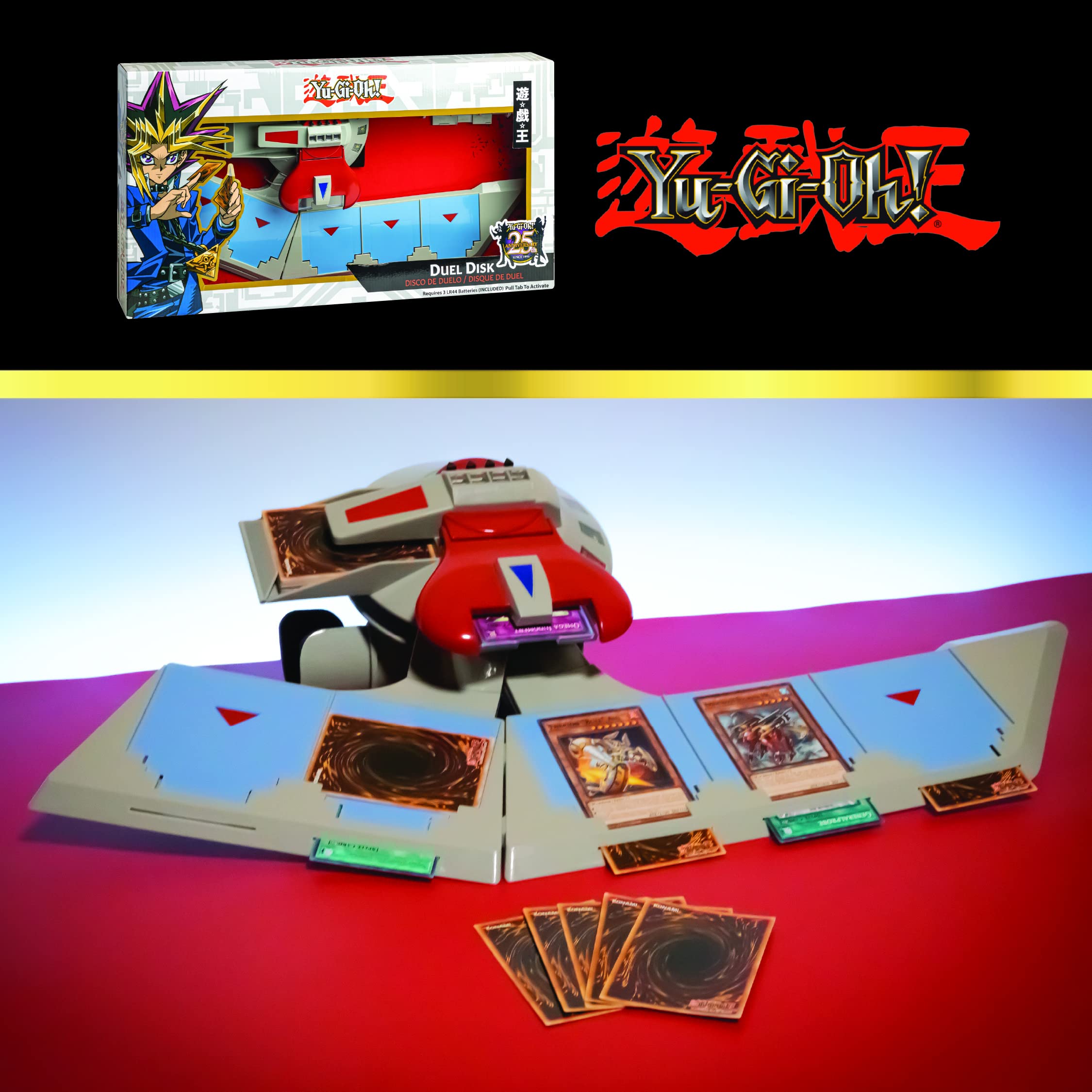 U.C.C. Distributing Yu Gi Oh Duel Disk, Console Video Games, 25 Anniversary Edition Collectible Merchandise, includes Cards