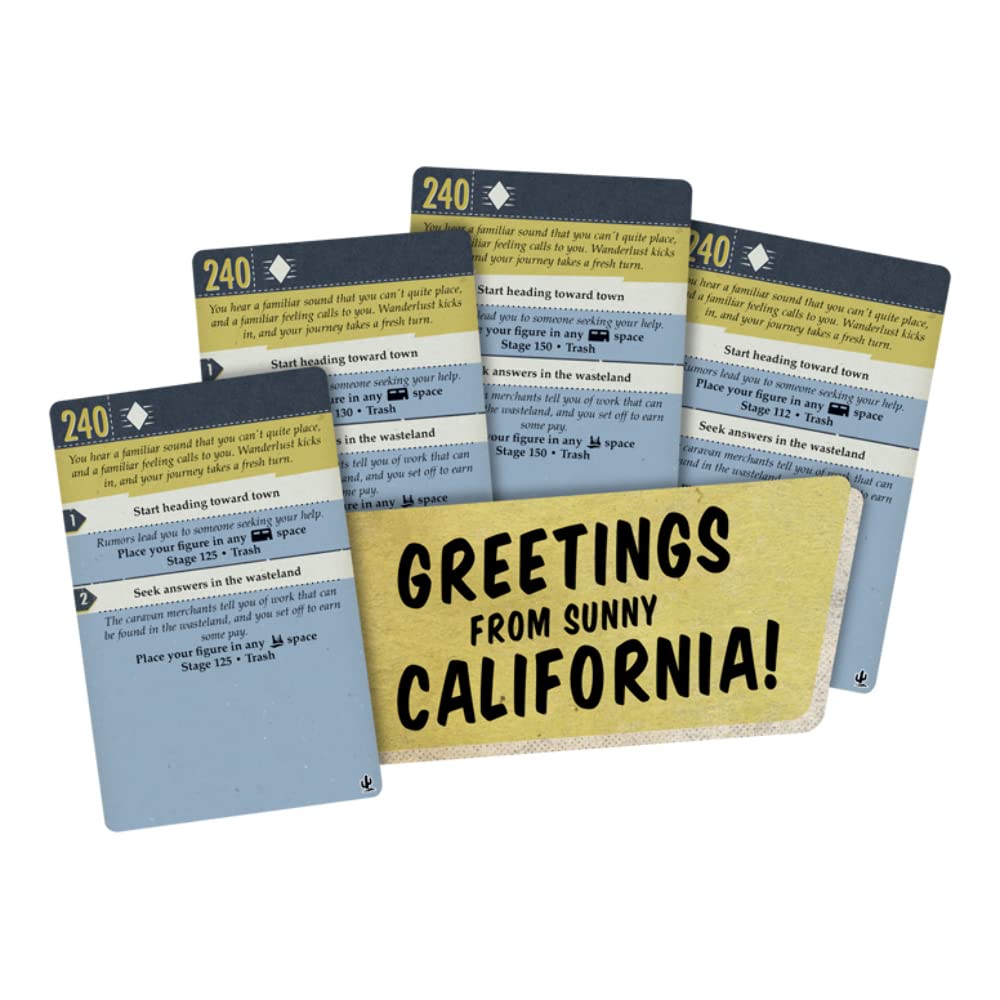 Fallout The Board Game New California Expansion - Explore New Wasteland Adventures! Strategy Game for Kids & Adults, Ages 14+, 1-4 Players, 2-3 Hour Playtime, Made by Fantasy Flight Games