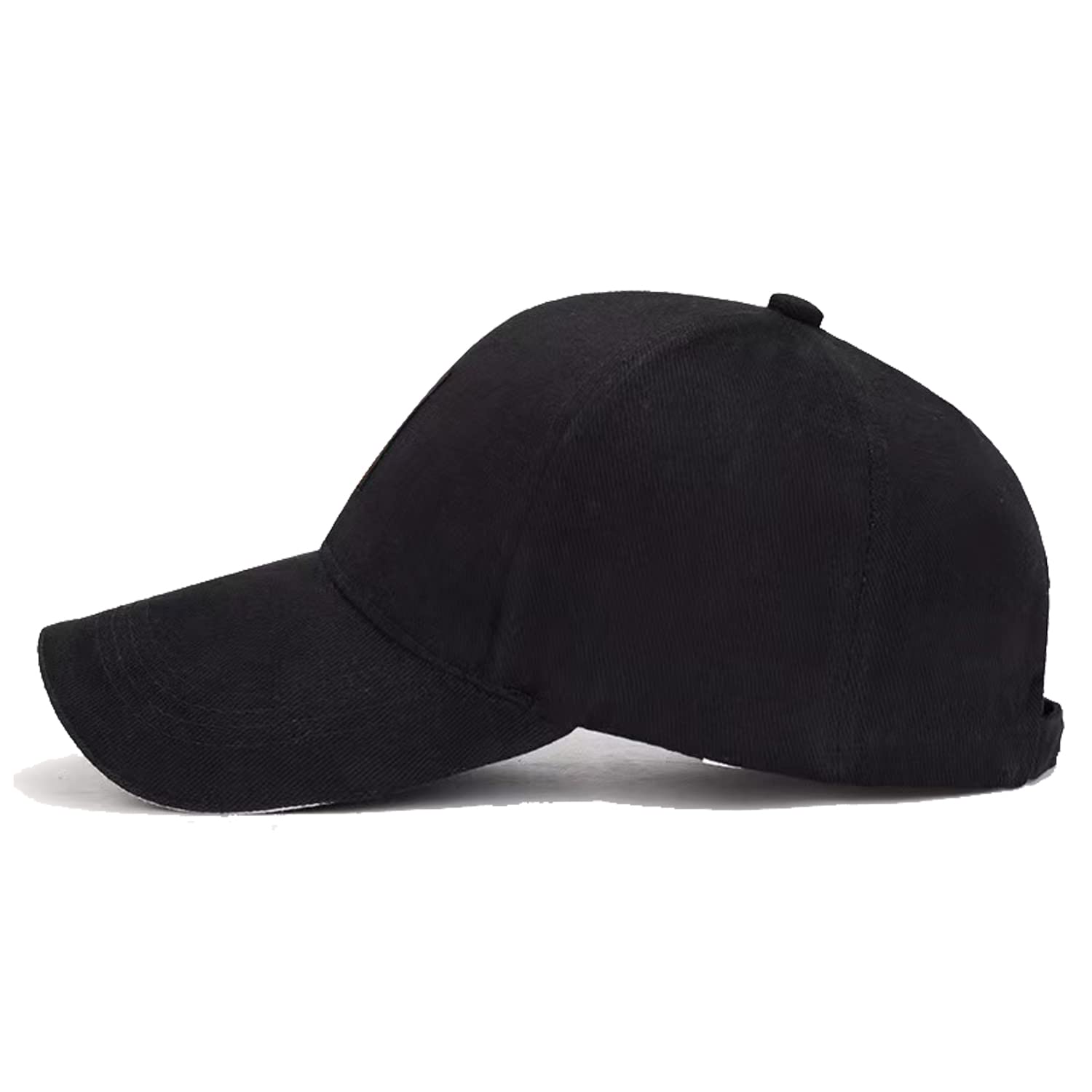 Black Baseball Hat for Men Women Adjustable Dad Hats Ball Cap