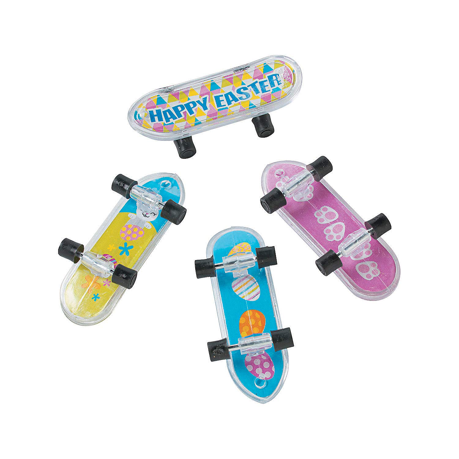 Fun Express - Easter Mini Skateboard for Easter - Toys - Vehicles - Cars & Boats & Racers - Easter - 36 Pieces