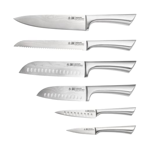 Cuisine::pro® Damashiro® 7 Piece Mizu Knife Block Oak