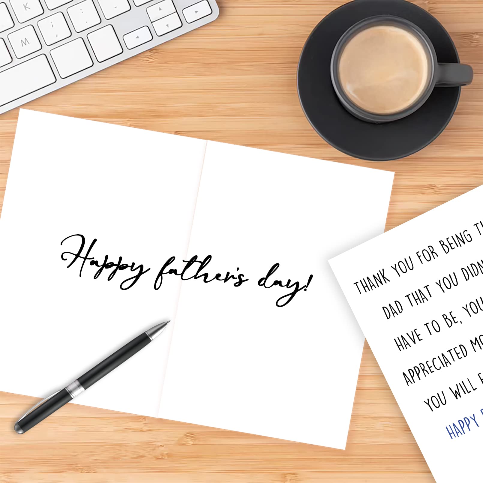 Simple Step Fathers Day Card Gift for Dad, Funny Stepdad Gifts from Stepdaughter Stepson, Humorous Card for Stepfather, Thank You Appreciation Card for Step Dad